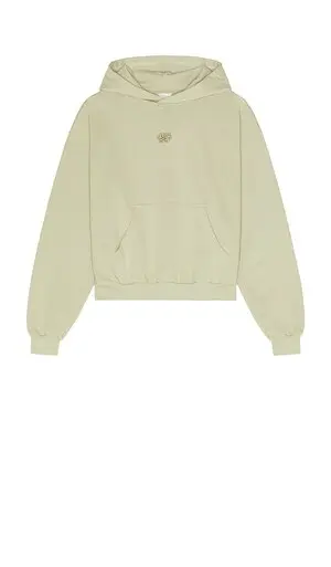 Filling Pieces Boxy Embroidered Hoodie - Sage
