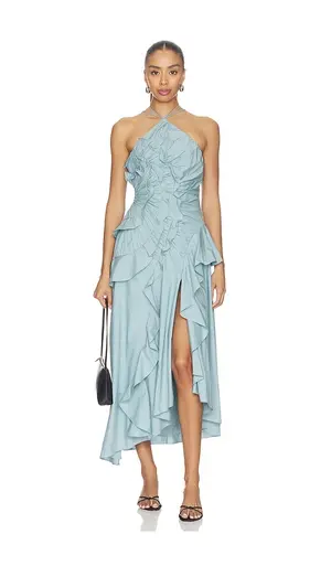 AMUR Ottavia Ruffle Dress