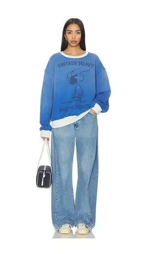 VINTAGE HEAVY X Peanuts Lucy Ragtime Crewneck Sweater