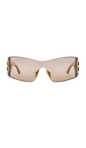 Balenciaga Bossy Sunglasses - Brown