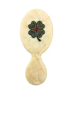 SOLAR ECLIPSE Hand-painted Clover Handbag Hero Brush - Ivory