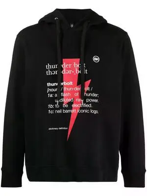 Neil Barrett Thunderbolt-print Hoodie