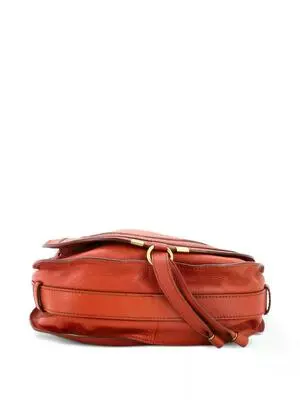 Chloé Marcie Saddle Bag Leather Medium - Brown