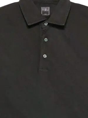 Fedeli Polo North Piqué-textured Polo Shirt