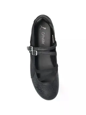 PUMA Speedcat Croc-effect Ballet Flats - Black