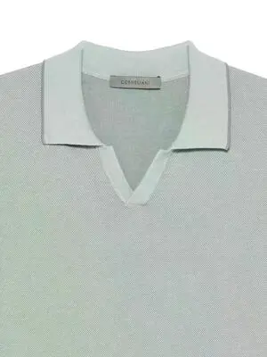Corneliani Textured-knit V-neck T-shirt