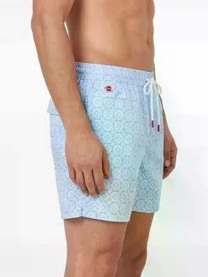 Kiton Floral-print Swim Shorts