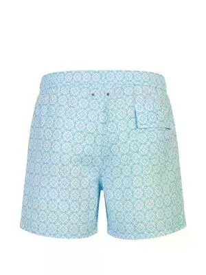 Kiton Floral-print Swim Shorts