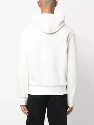 Calvin Klein Logo-print Hoodie - White