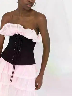Philosophy Di Lorenzo Serafini Corset Ruffle Dress