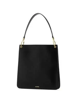 JIL SANDER Otto Leather Tote - Black