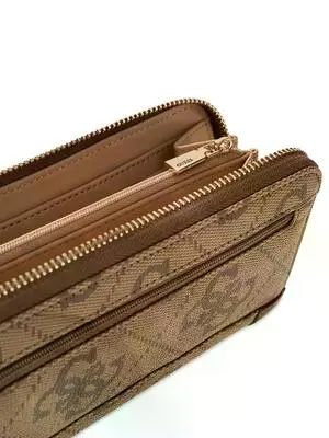 Guess Maxi Karnilla 4g Monogram-pattern Wallet