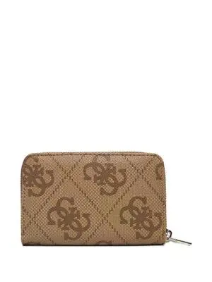 Guess Monogram-pattern Zipped Wallet