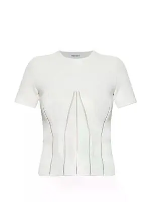 Alexander McQueen Ribbed Open-knit T-shirt