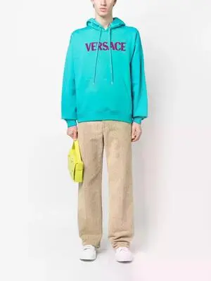 Versace Logo-print Pullover Hoodie
