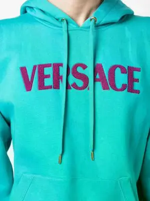 Versace Logo-print Pullover Hoodie