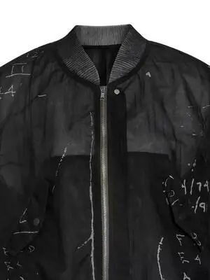 Rick Owens Graphic Print Bomber Jacket