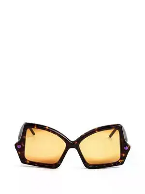 KUBORAUM P30 Geometric Sunglasses - Brown