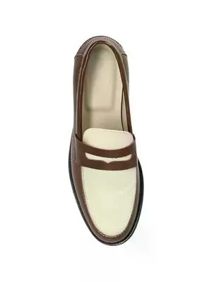 DUKE + DEXTER Wilde Leather Loafers - Brown