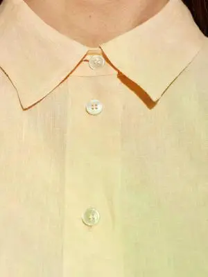FORTE_FORTE Scalloped-cuff Linen Shirt - Neutrals