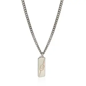 Gucci Sterling Silver Tag Pendant - Sterling_silver