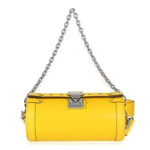 LOUIS VUITTON Epi Papillon Trunk Yellow