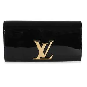 LOUIS VUITTON Patent Louise Clutch