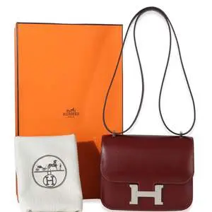 Hermès Rouge H Box Constance 18 Phw - Red