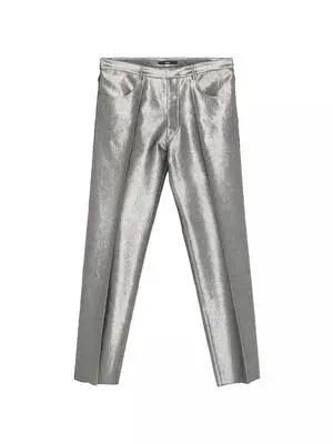 SAPIO Metallic-finish Pressed-crease Trousers