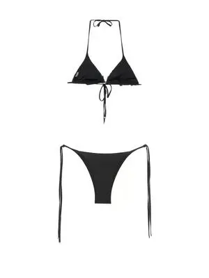 VENUJA Crystal-embellished Lattice Bikini