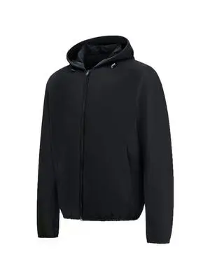 Herno Zip-up Hooded Jacket - Black