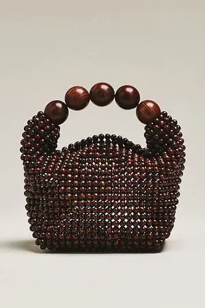 Dolce Vita Clover Wood Beaded Satchel