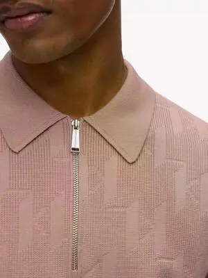 Karl Lagerfeld Monogram-pattern Polo Shirt