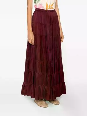 FORTE_FORTE Maxi Tie Skirt - Red