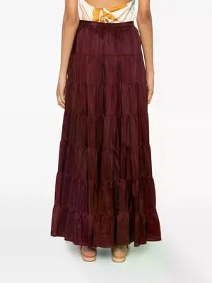 FORTE_FORTE Maxi Tie Skirt - Red