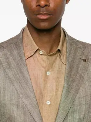Tagliatore Long-sleeves Suit - Brown