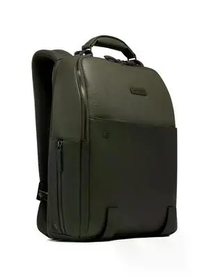PIQUADRO Grained Leather Backpack
