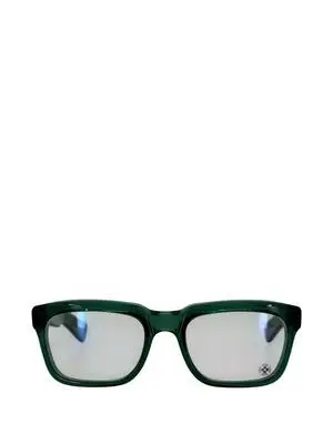 Chrome Hearts See You In Tea Square-Frame Glasses Green