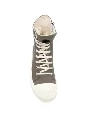 Rick Owens Geobasket High Top Sneakers - Grey