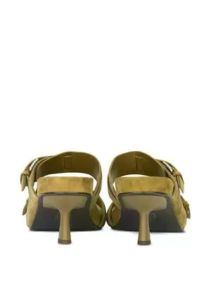 Ash Jakarta Leather Sandals - Green