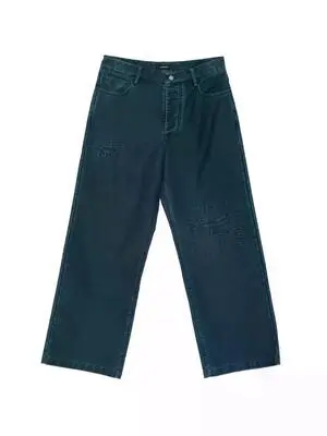SEWMOD Patch-detail Garment-dyed Jeans