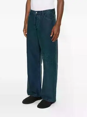 SEWMOD Patch-detail Garment-dyed Jeans