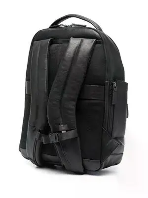 PIQUADRO Calf Leather Backpack With Logo Plaque