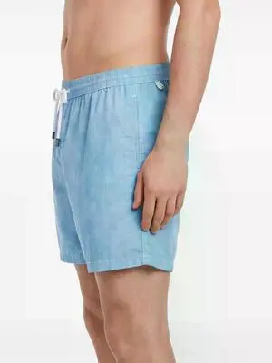 BARBA NAPOLI Floral-print Drawstring Swim Shorts
