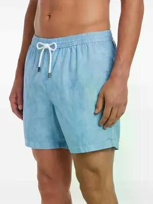 BARBA NAPOLI Floral-print Drawstring Swim Shorts
