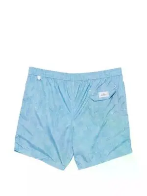 BARBA NAPOLI Floral-print Drawstring Swim Shorts