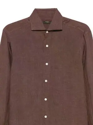 BARBA NAPOLI Slub-texture Shirt
