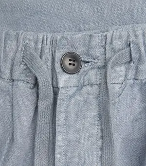 Citizens Of Humanity Linen Drawstring Shorts - Blue
