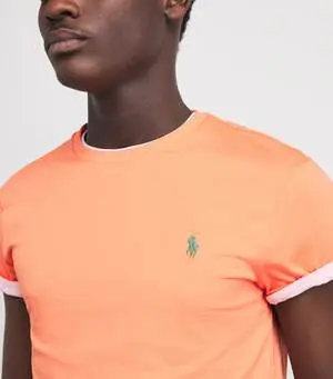 Polo Ralph Lauren Cotton Custom Slim-fit T-shirt - Orange