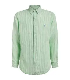 Polo Ralph Lauren Linen Custom-fit Stripe Shirt